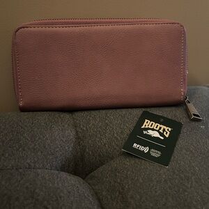 Roots | Bags | Roots Vegan Dusty Rose Zip Wallet | Poshmark